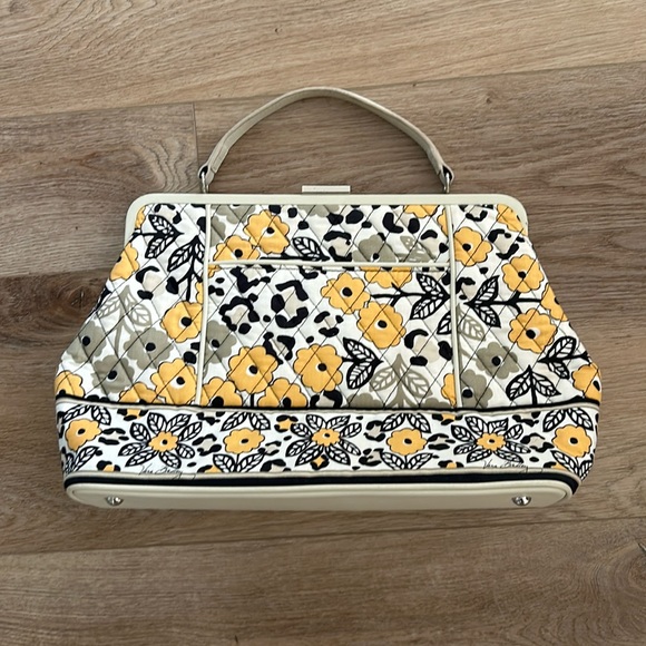 Vera Bradley | Bags | Nnt Vera Bradley Barbara Frame Bag Go Wild Yellow ...